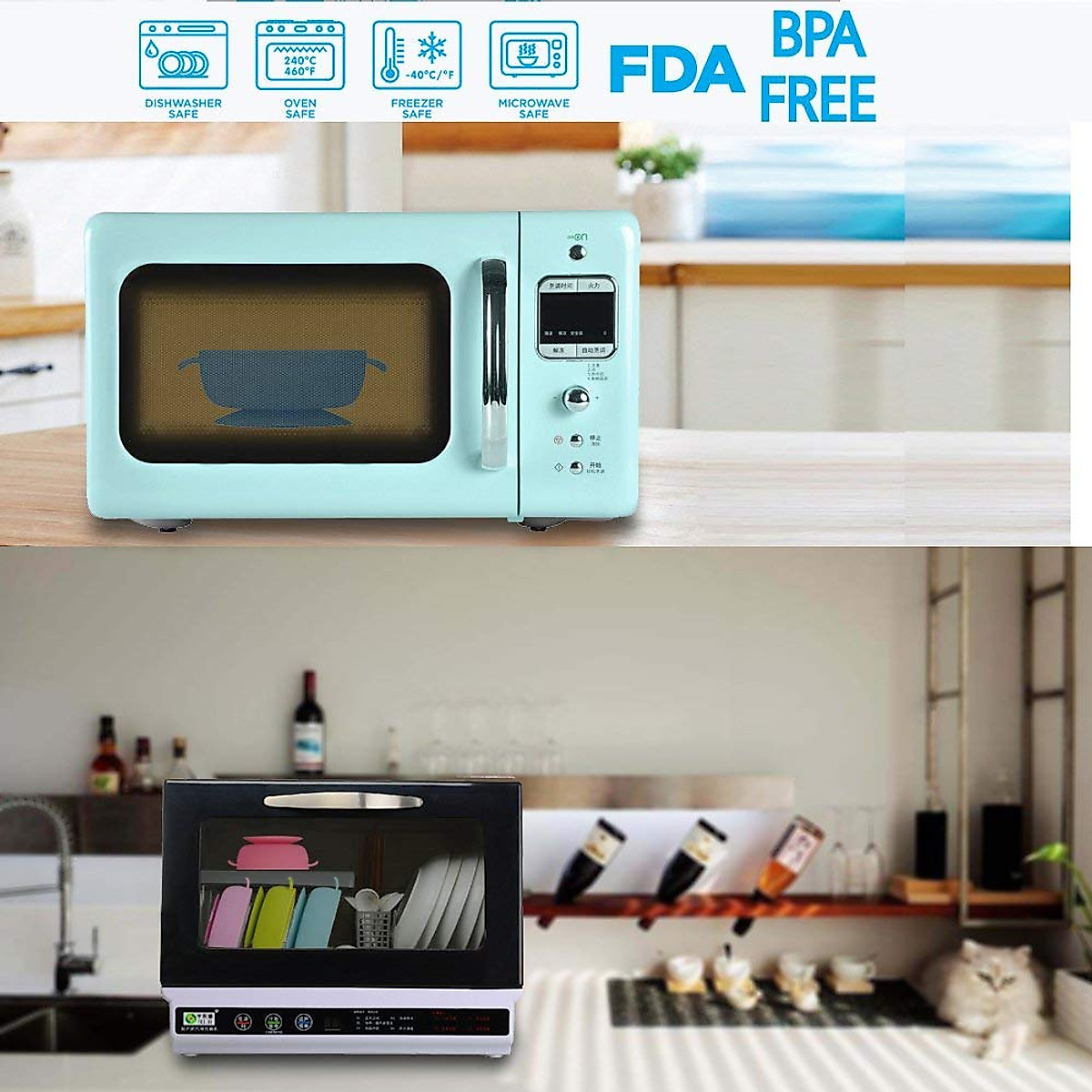 2 Pack Silicone Baby Bowls with Super Suction, Silicone Stay up Food Bowl for Kids and Toddlers with Improved Super Suction Base