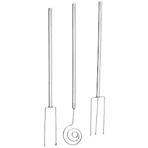 Fox Run 3-Piece Chocolate Dipping Set, 0.5 x 5 x 13 inches, Metallic