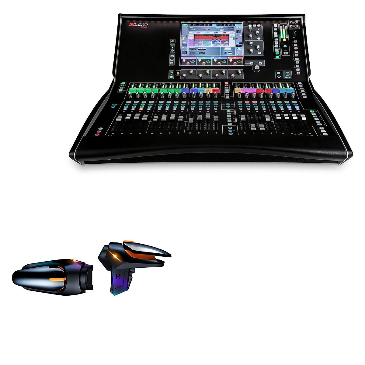 BoxWave Gaming Gear Compatible with Allen & Heath dLive C2500 Control Surface for MixRack - Touchscreen QuickTrigger Auto, Trigger Buttons Autofire Gaming Mobile FPS - Jet Black