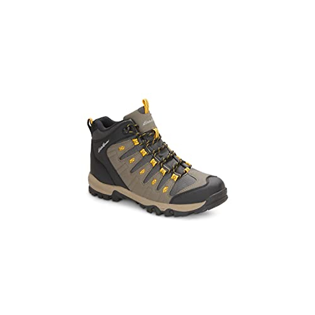Eddie Bauer Mont Lake Hiking Boots for Men | Waterproof, Multi-Directional Lugs, Stylish & Protective Design Traction Outsole Memory Foam Insole