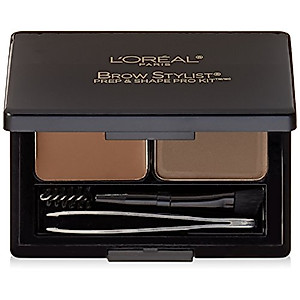 L'Oréal Paris Brow Stylist Prep and Shape Pro Brow Kit, Medium To Dark, 0.12 oz.