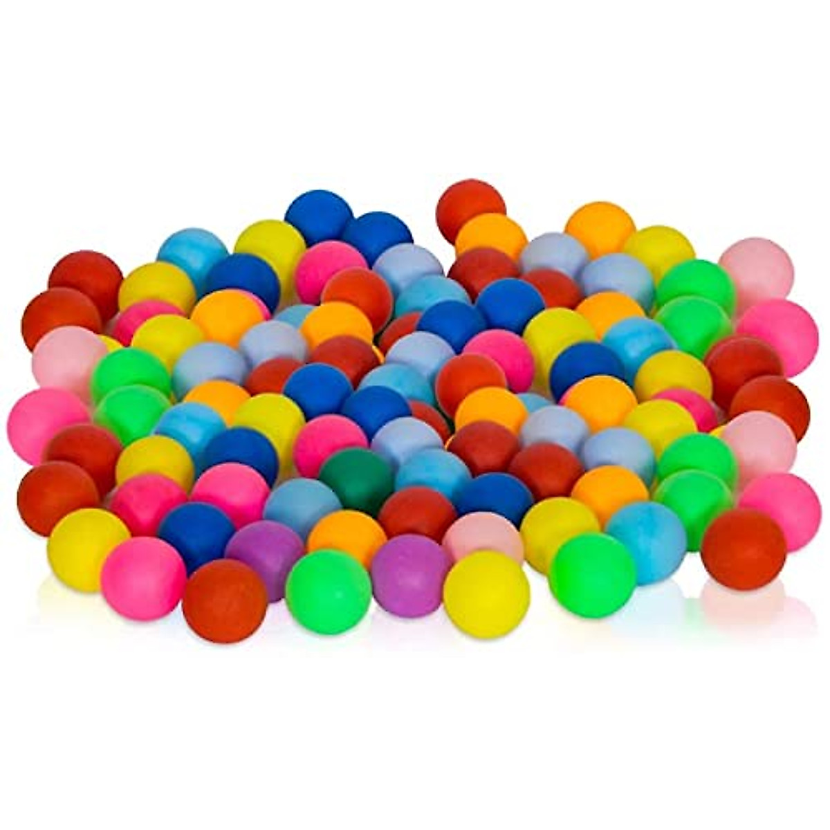 Lestiour Ping Pong Balls 50/100 Pack Colored Bulk 2.4g, 40mm Entertainment Table Tennis Balls for Kids, Pong Balls, DIY Games Fun Arts and Learning Activities (50pcs)