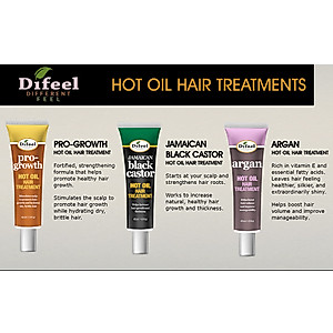 Difeel Hot Oil Hair Treatment with Jamaican Black Castor Oil 1.5 oz. (Pack of 2)