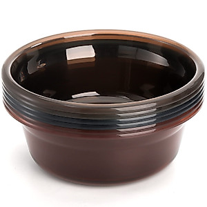 ZEAYEA 6 Pack Plastic Wash Basin, Stackable Small Camping Wash Basin Tub, 4 Quart Round Vegetable Fruit Dish Pan for Home Kitchen Outdoor Indoor Cleaning