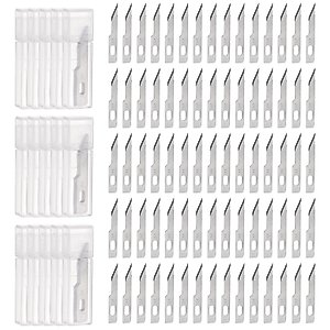 HARFINGTON 40pcs Exacto Knife Blades #3 Hobby Knife Replacement Blades Spare Precision Exacto Blades Hobby Knife Blade Refills for DIY, Art, Cutting, Carving, Scrapbooking, Stencil