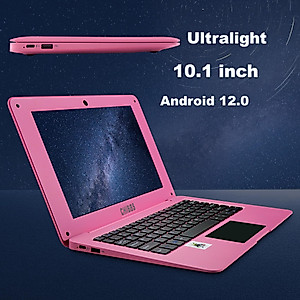 10.1" Inch Kids Laptop Computer, Netbook Powered by Android 7.1.1, Quad Core Processor, 2gb Ram, 32gb Storage, Bluetooth, WiFi