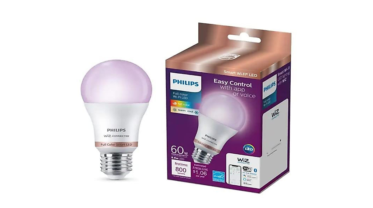 Philips Wi-Fi Smart LED Bulbs 4-Pack | Color & Tunable White Light