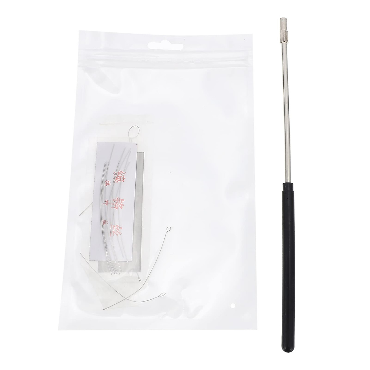 Baluue 24pcs Reusable Inoculating Loop Nichrome Tip Microbiology Inoculation Rod Wire Needle Tips Inoculation Loop for Tissue Culture Laboratory Tool Mycology Supplies Nutrient Agar