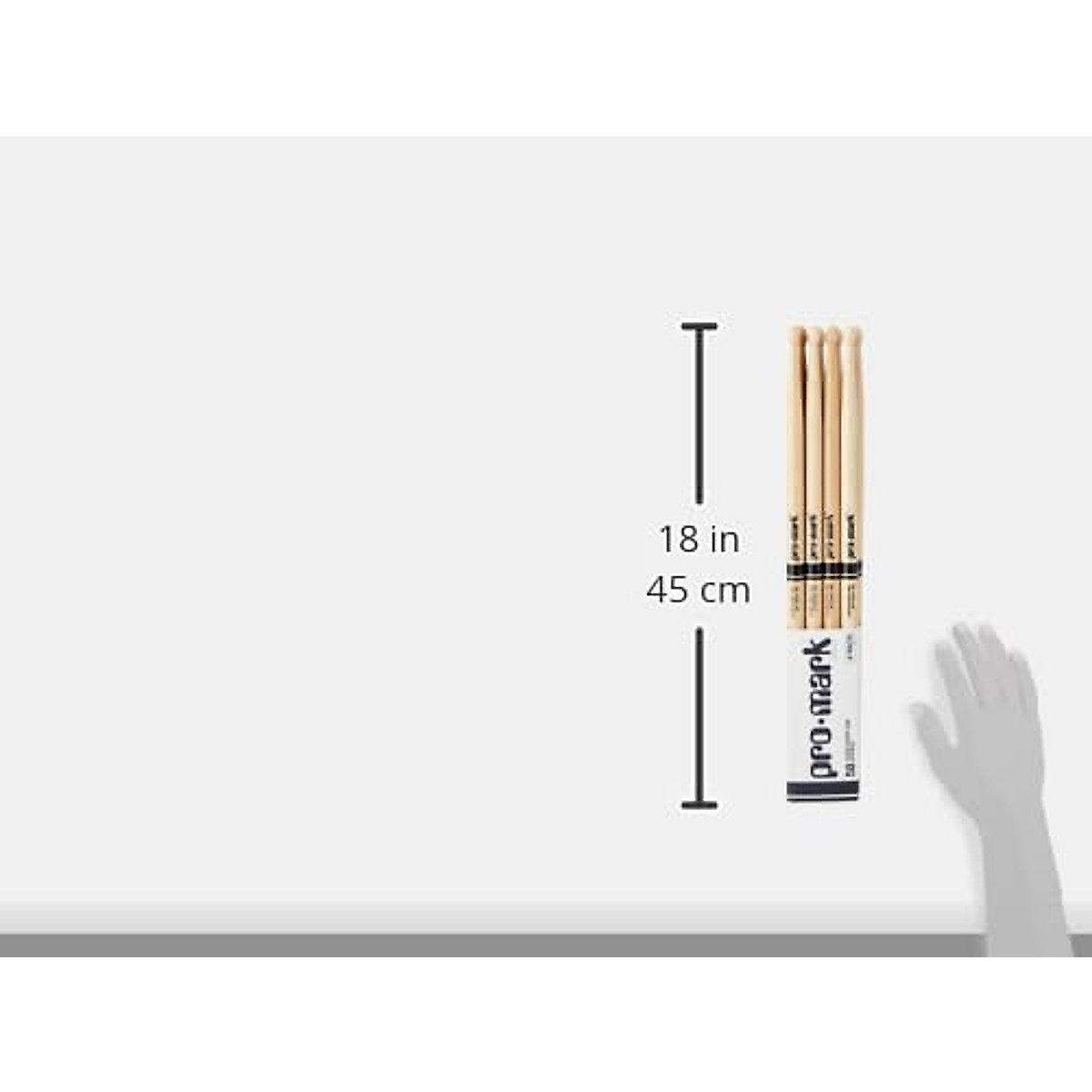 ProMark Classic Attack 5B Shira Kashi Oak Drumsticks, Oval Wood Tip, Buy 3 Pairs Get 1 Free