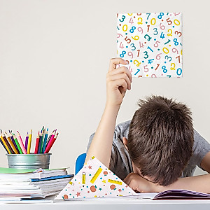 40Pcs Back to School Napkins-School Theme Ruler Apple Alphabet Paper Napkins First and Last Day of School Preschool Kindergarten Graduation Decoration