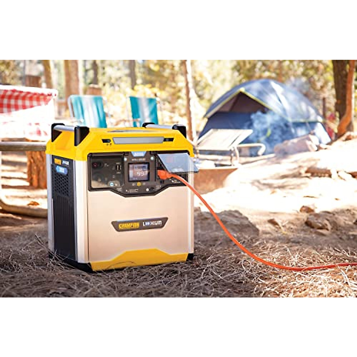 Champion Power Equipment 100593 3276-Wh Power Station 3200/1600-Watt Portable Lithium-Ion Battery Solar Generator