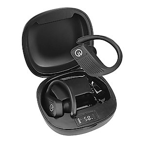 Edelin TWS Headphones - Bluetooth Earbuds with Mic Stereo - Waterproof IPx7 True Wireless Headset for Sport Running Gym - Earphones Compatible iPhone 11 X Samsung Galaxy S20 Android iOS