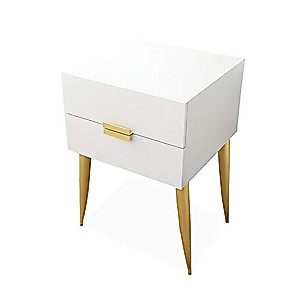 SJYDQ Nordic Bedroom Bedside Table Simple Solid Wood Storage Cabinet Economy Simple Dormitory Bedside Small Cabinet Side Cabine