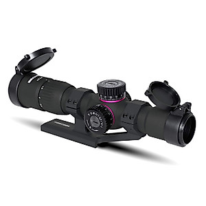 Monstrum G2 1-4x24 First Focal Plane FFP Rifle Scope | ZR305 H-Series Offset Scope Mount | Bundle