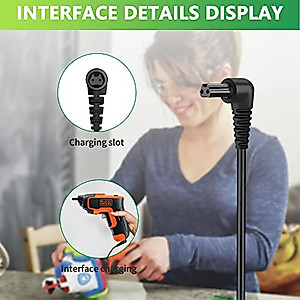 Czepa 9V Charger Compatible with Black and Decker Screwdriver LI2000 LI3100 Cordless Drill Replacement Original Part Number 90593303 & 90593303-01