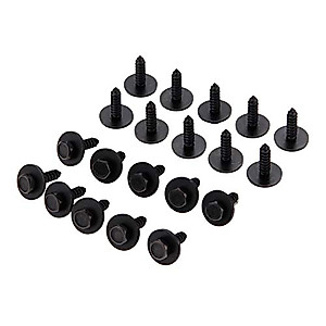 Mtsooning 20PCS Fender Liner Splash Shield Wheelhouse Liner Self Tapping Screws, Phillips Truss Head Sems Self-Drilling Screw Replacement for BMW Honda Acura