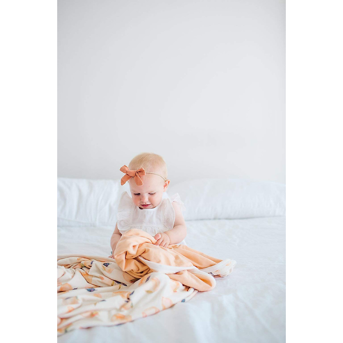 Caroline Copper Pearl Three-Layer Baby Quilt: Soft Quilts for Boys and Girls | Breathable, Cozy Toddler Blanket | Newborn Quilt | 46x46 Premium Polyester/Rayon