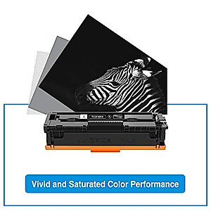 TRUE IMAGE Compatible Toner Cartridge Replacement for HP 202X CF500X 202A CF500A Color Pro M281fdw M281cdw M254dw M280nw M254nw M281fdn MFP M281 M254 Ink Printer (Black, 1-Pack)