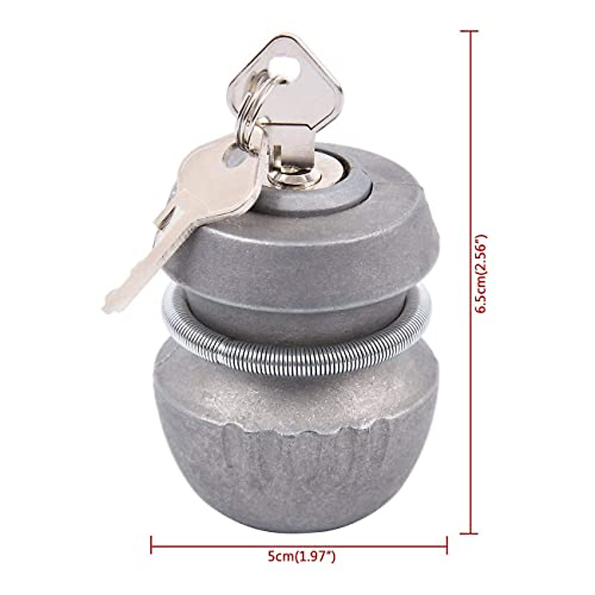 NC Universal Hitchlock Trailer Anti-Theft Trailer Hitch Coupling Lock Tow Ball Lock Caravan Lock