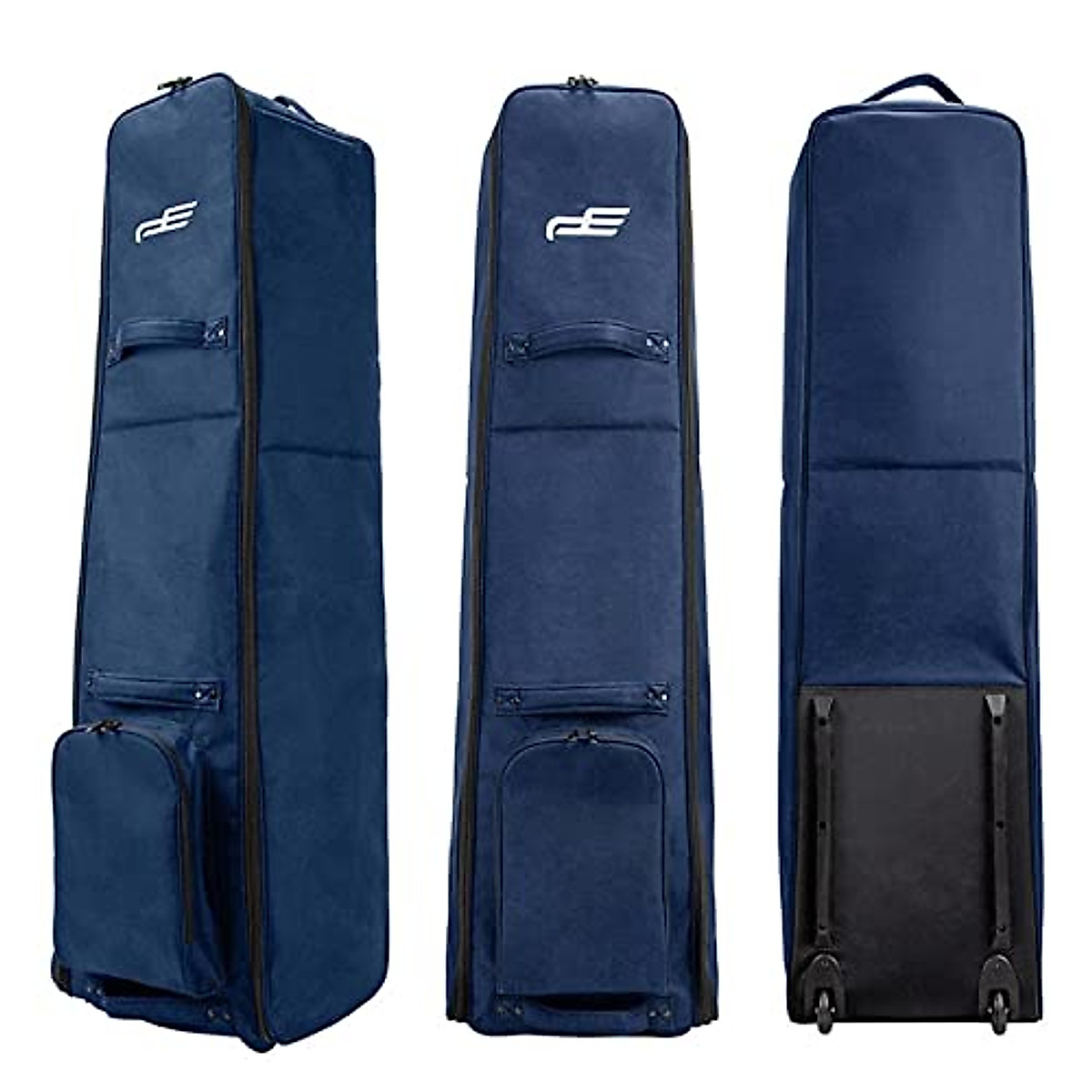 Universal Golf Bag with Wheels Aviation Bag Heavy Duty Carrier 600D Oxford Padded Cover Wear Resistant Folding for Airlines Fan (Color : Blue)