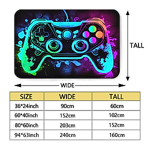 Gamer Rugs - Gaming Area Rug for Bedroom and Living Room - Stylish Gamer Carpet - 36x24 inches