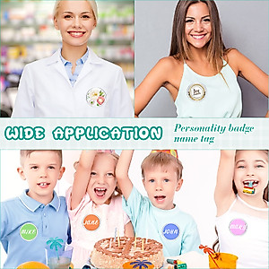 3 Inch Button Maker DIY Acrylic Button Pin Badge Clear Craft Blank Pin Buttons for Picture Photo for Crafts Supplies, School Projects (25 Pcs)