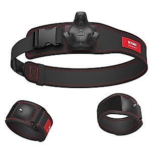 KIWI design Tracker Straps and Belt for Full Body Tracking VR, Compatible with PC VR Platform and SteamVR, Upgraded Hand/Foot Trackerstrap Accessories Fit HTC Vive Trackers (Trackers NOT Included)