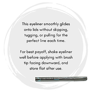 SEPHORA COLLECTION Hot Line Brush Tip Waterproof Liquid Eyeliner 01 Black