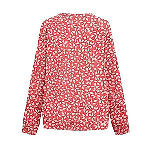 Halloween Crewneck Sweatshirt Womens Long Sleeve Tops Casual Womens Sweaters Plus Size Womens Sweatshirts Crewneck Sweater Tops Casual Sweatshirts Loose Fit Pullover Printed Blouse Trendy Shirt