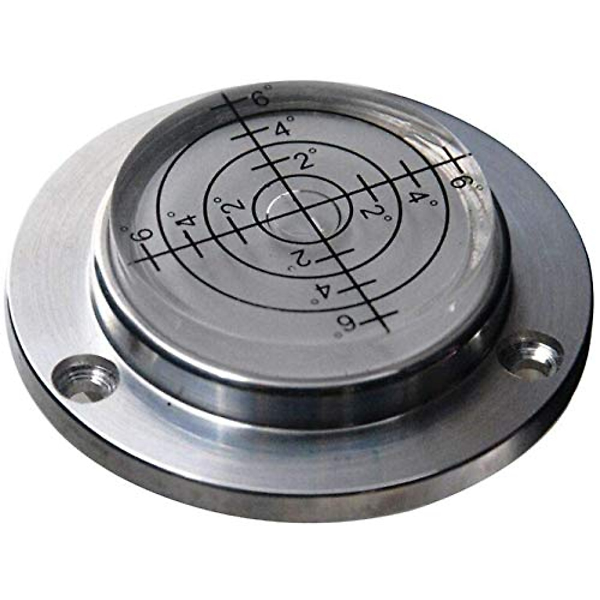 XMLEI Aluminum Alloy universal level Mini Level Round Bubble Spirit Level Diameter 50mm Height 11.5mm（1PCS） (white)