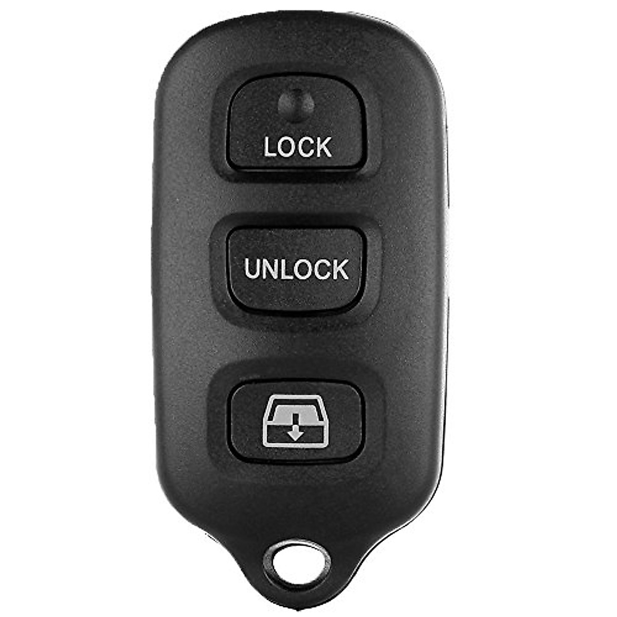 cciyu 1PC Uncut 4 Buttons Keyless Entry Remote Fob Case Replacement for Toyota Avalon 4Runne Sequoia (HYQ12BAN, HYQ12BBX, HYQ1512Y)