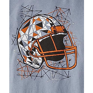 The Children's Place Boys Sports Long Sleeve Graphic T-Shirts Football Helmet Medium