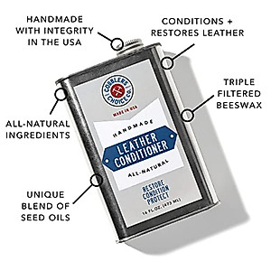 COBBLER'S CHOICE CO. FINEST QUALITY All-Natural Leather Conditioner - Leather Restorer - Safely Conditions and Restores Leather (16oz (473 ML))