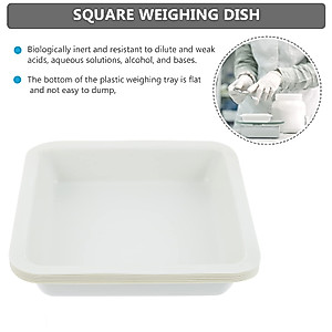 10pcs Weighing Boat Weighing Boat Weigh Boats Plastic Weighing Trays Plastic Boats Plastic Weighing Dishes Weighing Boats Labs Weighing Dishes Labs Square Dishes Weighing Plates