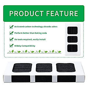 KEEPOW Paultra2 Refrigerator Air Filter Compatible with Frigidaire Pureair Ultra 2, Pure Air Ultra 2, Pureair Ultra ii, Electrolux 242047805, 5303918847, EAP12364179 (4 Pack)