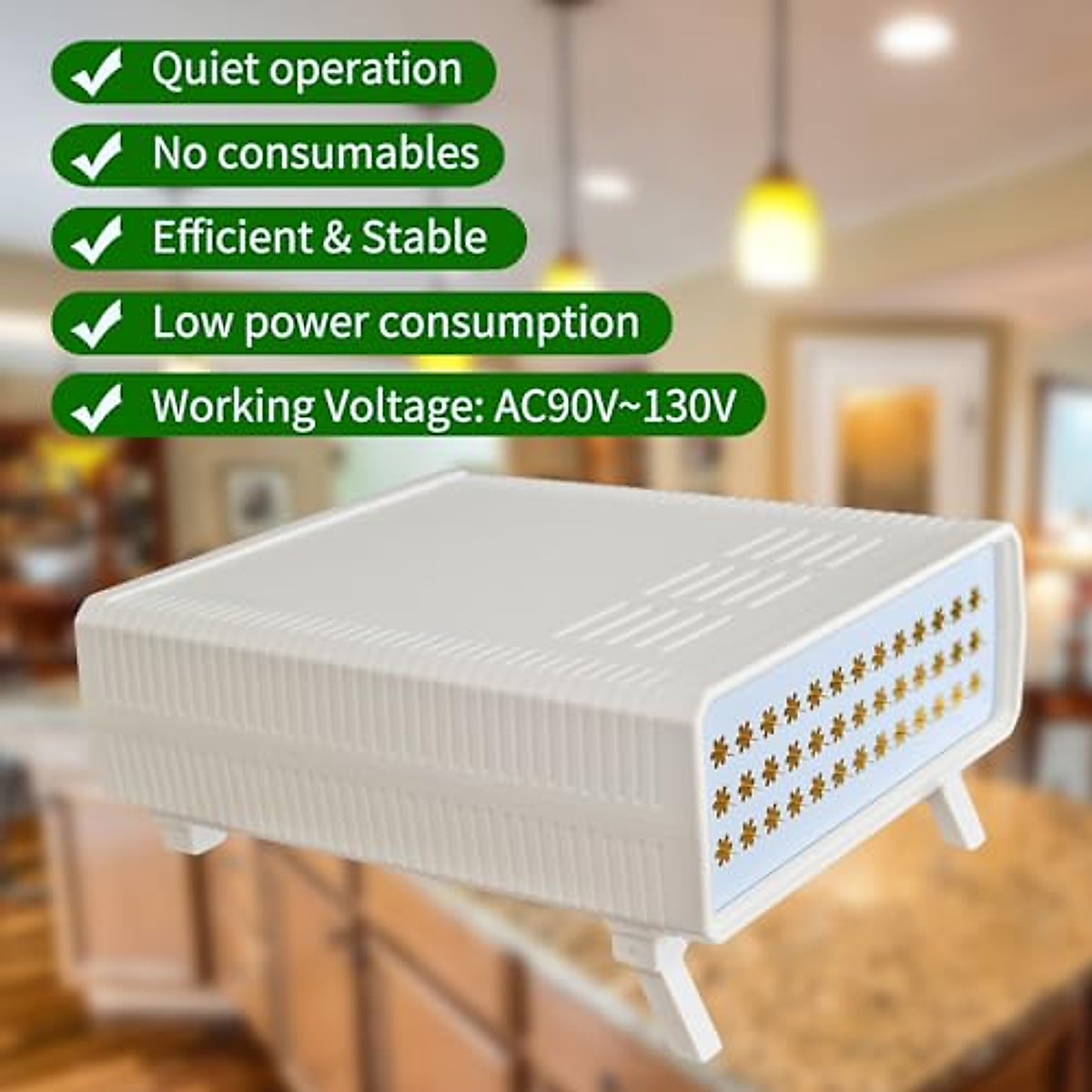 SIYUHO Negative ion Generator, High Output Air ionizer for Home - 200 Million ions/Sec, ionizer Air Purifier for Bedroom, Kitchen, Bathroom, Smoke Dust, Pets, Odor, Eliminator