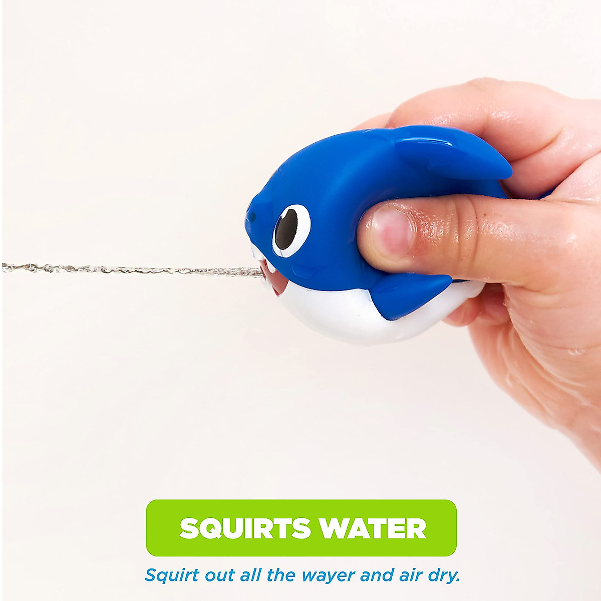 Pinkfong Baby Shark Bath Squirters 2 Pack, Baby Shark & Daddy Shark