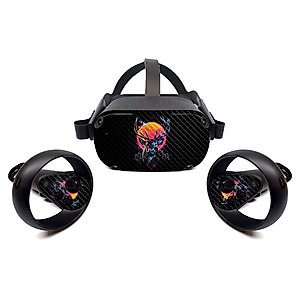 MightySkins Carbon Fiber Skin for Oculus Quest - Super Stag | Protective, Durable Textured Carbon Fiber Finish | Easy to Apply, Remove, and Change Styles | Made in The USA (CF-OCQU-Super Stag)