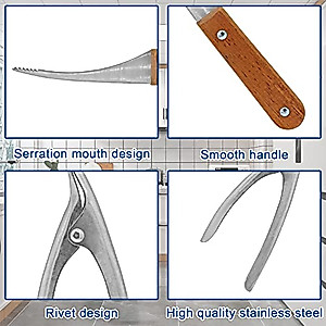 uvbws 2 Sets Shrimp Peeler and Deveiner Tool, 2Pcs Stainless Steel Shrimp Peeler and 2Pcs Shrimp Cleaner Knife for Shrimp Lovers, Home, Restaurants, Seafood Party