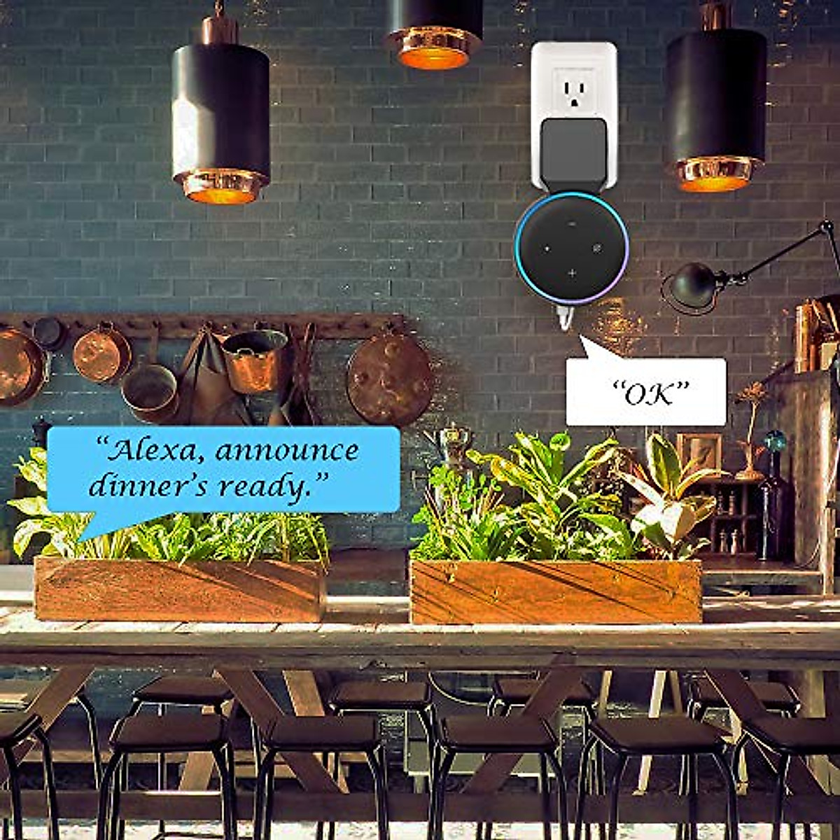 Maxonar Echo Dot 3rd Gen Wall Mount - Hide Wires & Save Space