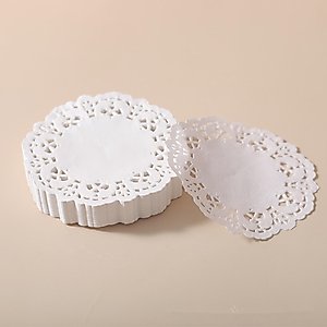 Round Paper Lace Doilies 3.5 Inch Pack Of 250 Pcs by CHICIEVE