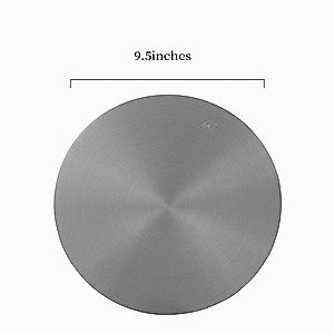 Heat Diffuser for Gas Stovetop,Cookware Accessories,Stove Diffuser for Pot Protection,Round Fast Defrosting Tray,Multifunctional Thawing Plate for Defrosting of Frozen Food (9.5Inch)