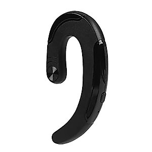 ASHATA Bone Conduction Headphones, Wireless Bluetooth Bone Conduction Headset Earphone,Ergonomic Stereo Ear-Hook with Micphone,HD Sound Quality,HD Call(Black)