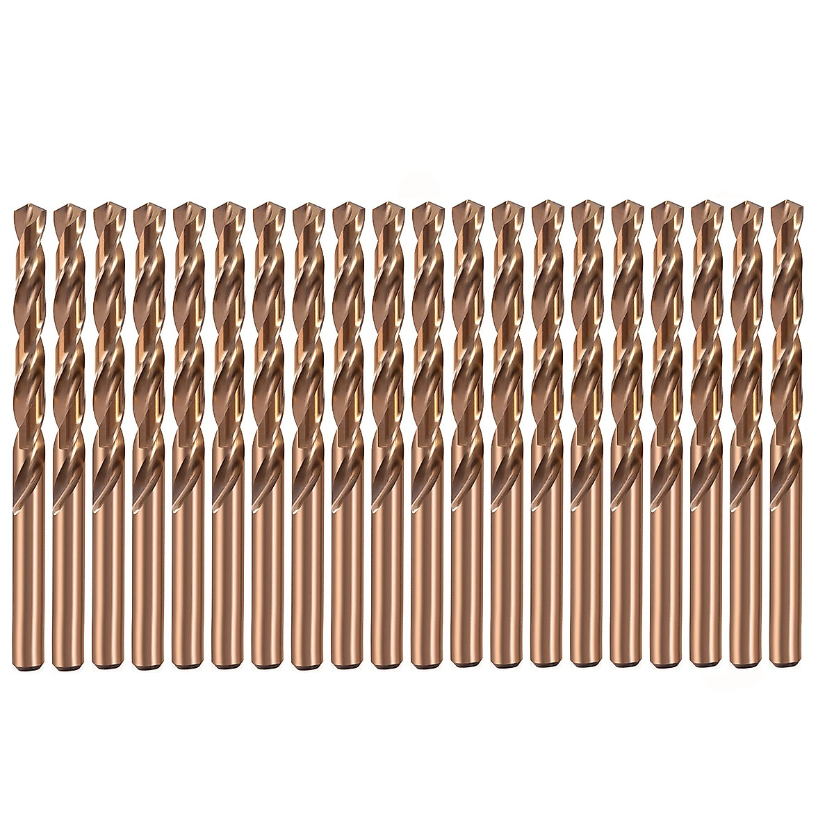 Cobalt Drill Bit Set 1/16 in. 20Pcs HSS M35 Jobber Length Twist Drill Steel Metal