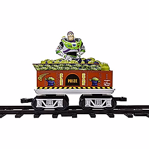 Lionel Battery-Operated Disney Toy Story Toy Train Set with Locomotive, Train Cars, Track & Remote with Authentic Train Sounds, & Lights for Kids 4+