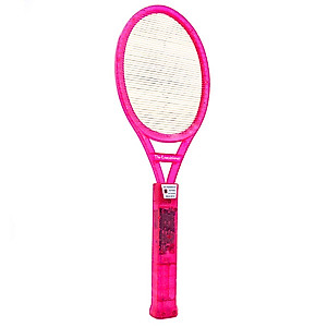 The Executioner Fly Zapper Mosquito, Wasp, Bug, Insect Killer Swatter Electric Fly Zapper Racket Single Layer for Efficient Zapping Indoor Outdoor (Pink)