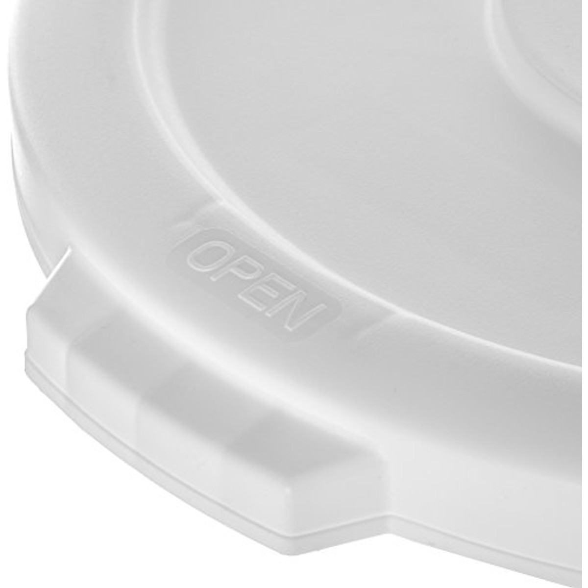 Carlisle FoodService Products 34101102 Bronco Round Waste Bin Food Container Lid, 10 Gallon, White