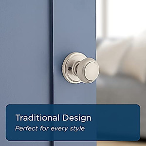 Weiser Lock GA12 T15 Knob Dummy Welcome Home Satin Nickel