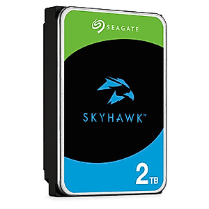 SEAGATE Skyhawk 2 TB Surveillance(SV) Internal Hard Drive HDD – 3.5 Inch SATA 6 Gb/s 256 MB Cache for DVR NVR Security Camera System CCTV (ST2000VX015)