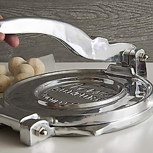 Verve Culture 8.5'' Tortilla Press/Homemade Tortilla Maker/Handmade Aluminum Tortilla Press